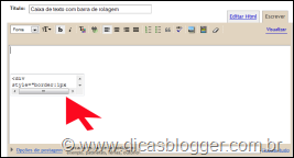 Caixa de texto com barra de rolagem - Dicas Blogger